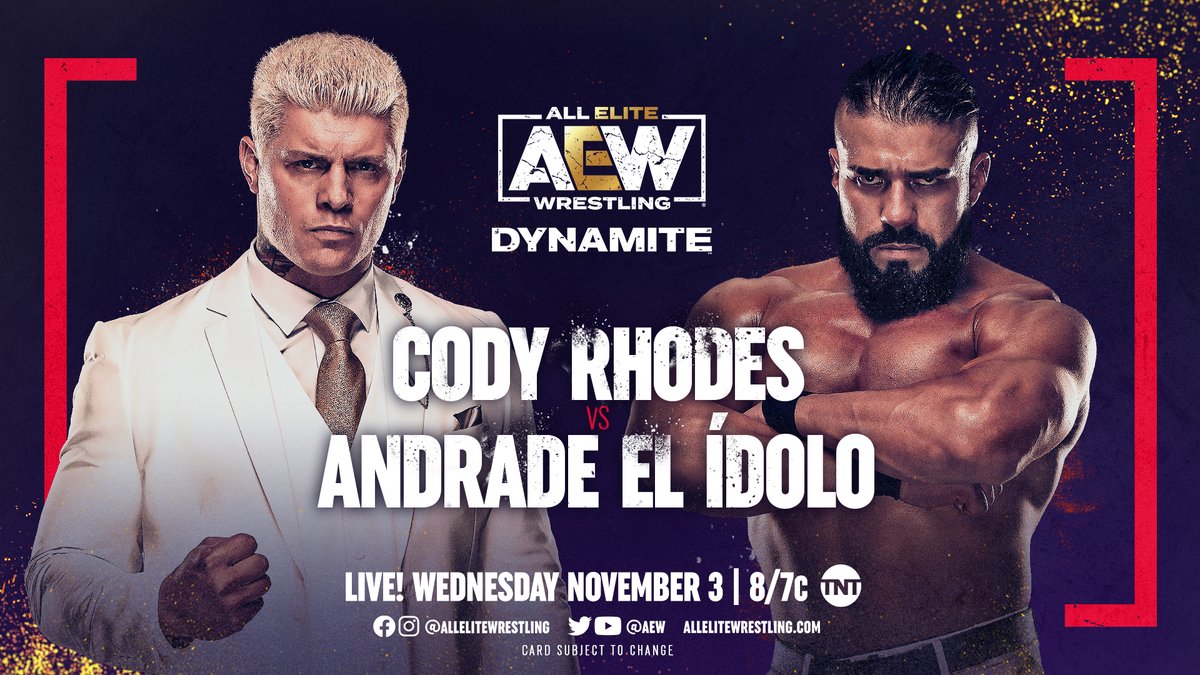 AEW Dynamite Results (11/3/21): Cody Rhodes vs. Andrade El Idolo – Pro ...